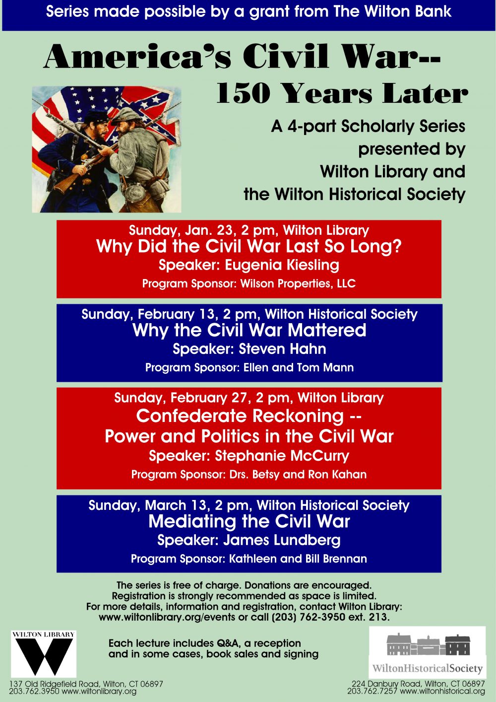 History Lecture Series - Wilton Historical Society