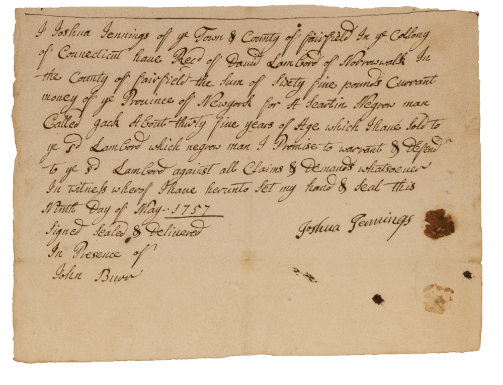 Slavery in Wilton | Wilton Historical Society